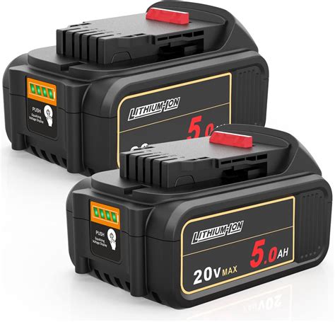 Zlwawaol 2 Pack Dcb200 20v 50ah Lithium Ion Replacement Battery
