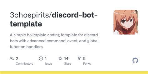 github 3chospirits discord bot template a simple boilerplate coding template for discord bots