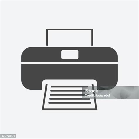 프린터 아이콘 플랫 스타일 배경에 고립입니다 웹 사이트 및 응용 프로그램 디자인에 대 한 프린터 기호 기호입니다 개념에 대한 스톡 벡터 아트 및 기타 이미지 Istock