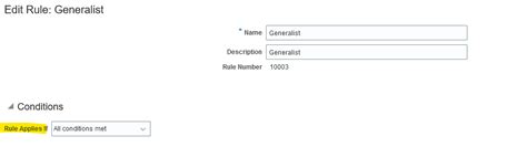 Querytable To Fetch Rulesappliesif Field Under Conditions Section Of