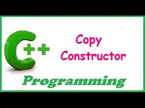Copy Constructor In C YouTube