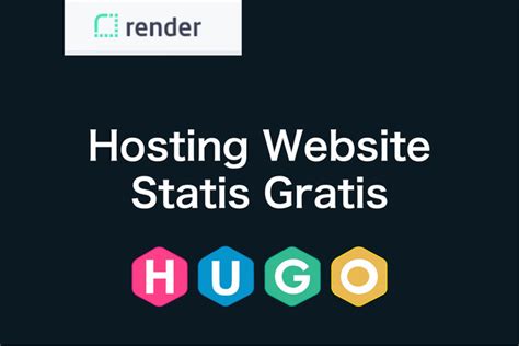 hosting website statis hugo kamu di render