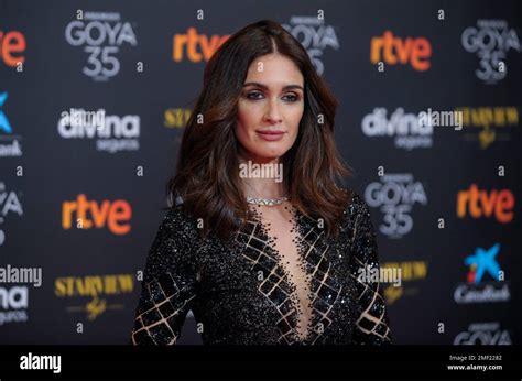 Spanish Actress Paz Vega Poses For Photographers Upon Arrival At The