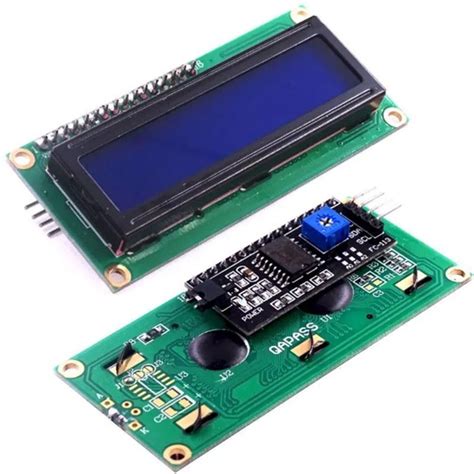 Lcd дисплей 1602 синий с I2c адаптером для Arduino Nodemcu Stm32