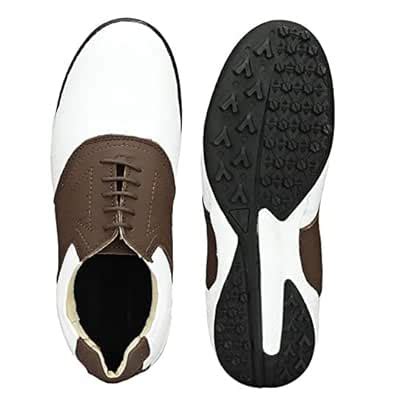 Buy Perfect Style Mens Leather Lace Up Professional Golf Shoes Brown