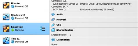 how to create and access a shared folder in virtualbox