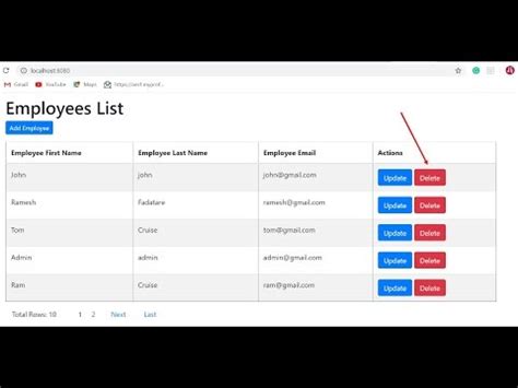 Spring Boot Thymeleaf CRUD Database Real Time Project PART