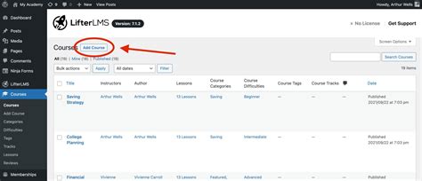 Adding A Course To Wordpress Lifterlms Quickstart Tutorial