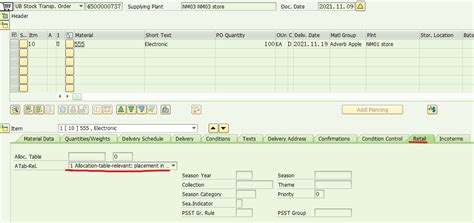 SAP RETAIL Create Allocation Table Reference To PO SAP Community