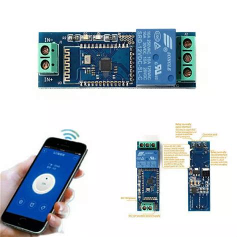 Bluetooth Relay Module Remote Control Switch 12v Iot Wireless Module Y2a2 K U9k6 Eur 11 20