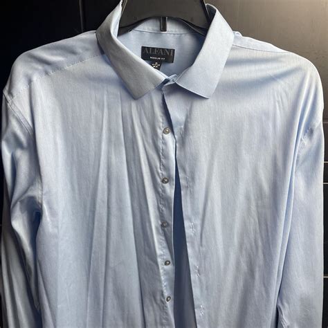 Alfani Mens Dress Shirt Size 17 12 36 37 Xl Depop