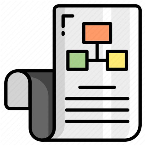 workflow flowchart algorithm hierarchy scheme flow diagram icon