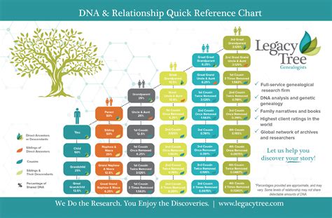 Free Relationship And Dna Chart