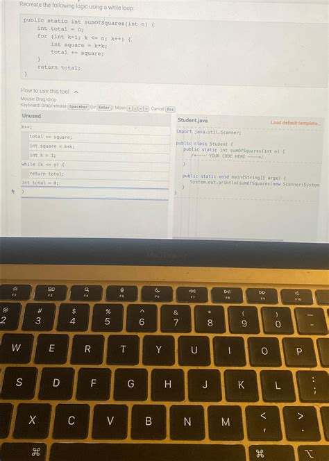 Solved Recreate The Following Logic Using A While