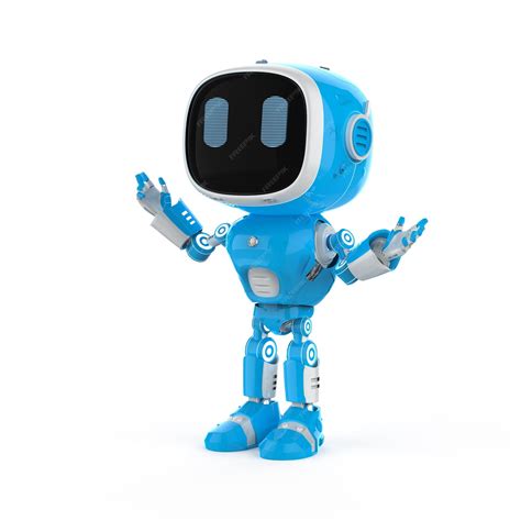 Premium Photo Cute And Small Artificial Intelligence Assistant Robot
