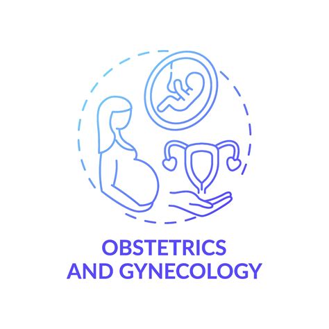 Obstetrics And Gynecology Blue Gradient Concept Icon 2207783 Vector Art