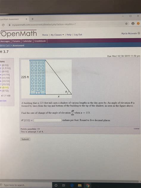 solved openmath assessment 0 × ☆60 c