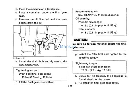 Yamaha Timberwolf 4x4 [115 161] Caution