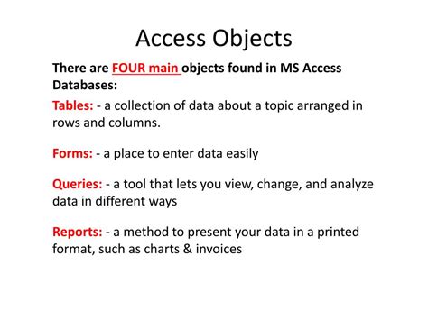 PPT Microsoft Access PowerPoint Presentation Free Download ID