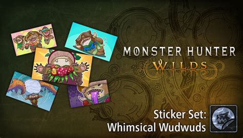 Monster Hunter Wilds Sticker Set Whimsical Wudwuds On Steam