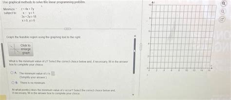 Solved Use Graphical Methods To Solve This Linear