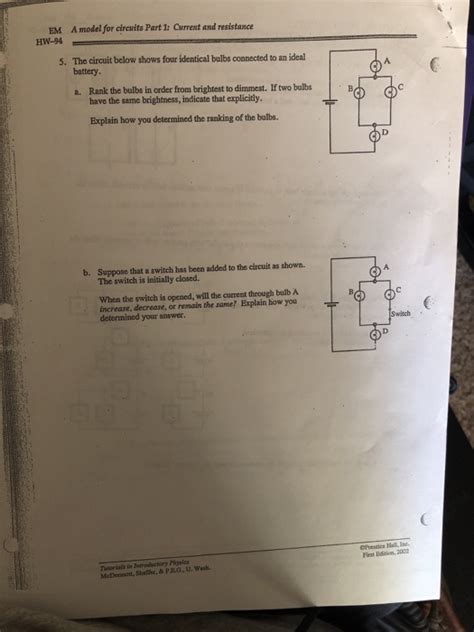 solved em a model for circuits part 1 current and