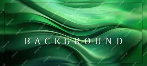 Abstract Green Swirling Pattern Premium Ai Generated Psd