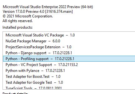 Cannot Locate Performance Tools Issue Microsoft PTVS GitHub
