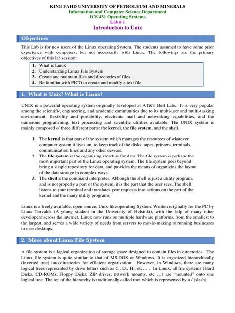 Lab1 Pdf Pdf Operating System File System