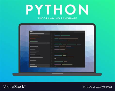 Python Programming Language Royalty Free Vector Image