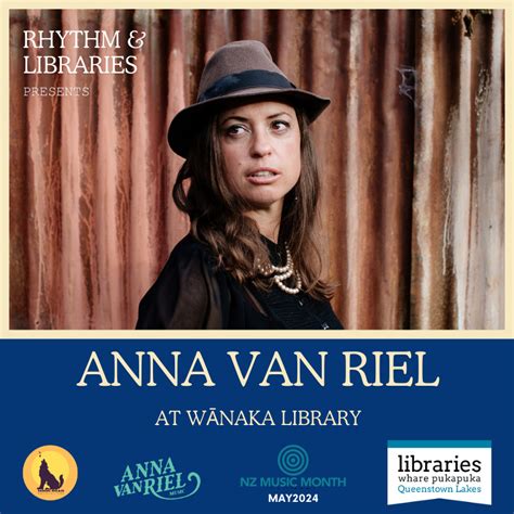 Anna Van Riel Live At Wānaka Library The Music Of Anna Van Riel