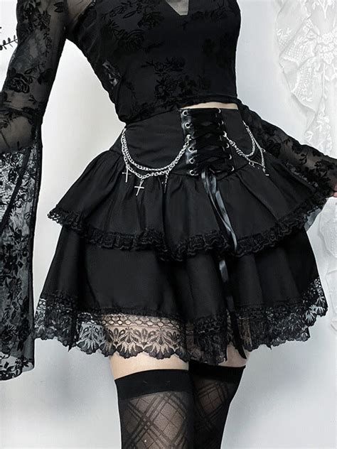 Fairy Goth Chains Skirt Cutiekill