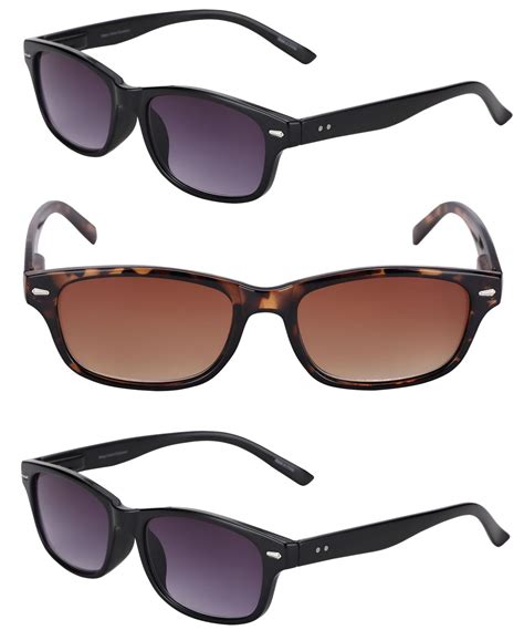 Classic Style Full Lens Reading Sunglasses Featuring Spring Hinges