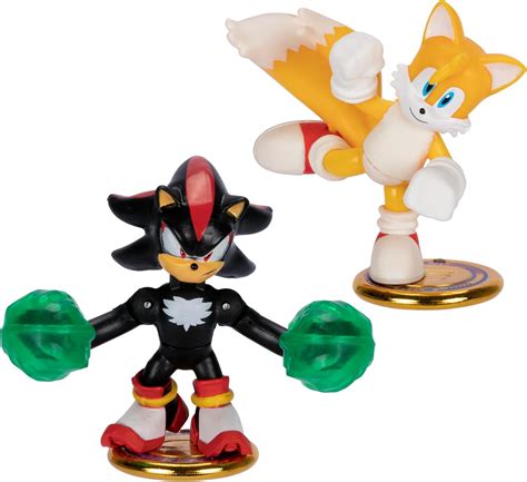 Amazon Com AKEDO Sonic The Hedgehog Versus Pack With Tails And Shadow Mini Collectable