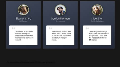 Testimonial Cards Using Html And Css Coding Torque Coding Torque