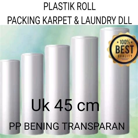 Jual Plastik Roll Packing Laundry Plastik Karpet Uk L 45 Pp Bening