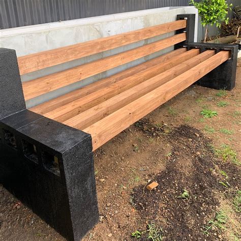 How To Build A Besser Block Bench Seat Outdoor Decor Backyard Diy Backyard Patio Diy