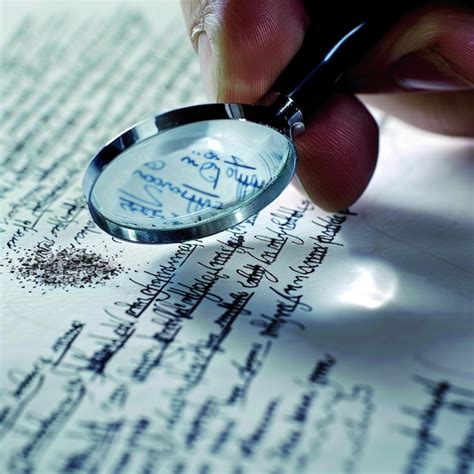 A Detailed Image Of Forensic Document Examination For Handwriting