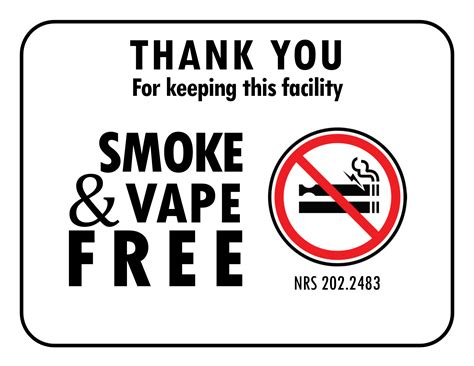 Free Printable No Smoking Or Vaping Signs Download Free Printable No