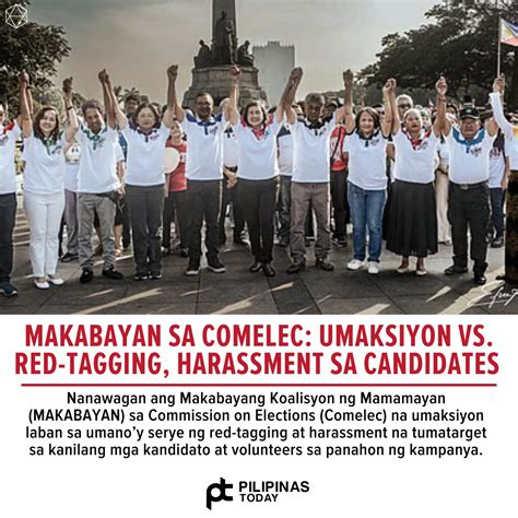 Pilipinas - Sa isang liham na ipinadala kay Comelec Chairman George Garcia, sinabi ng koalisyon ...