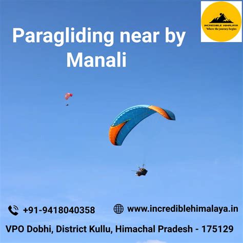 Paragliding Near By Manali Incredible Himalaya Medium
