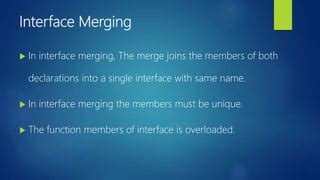 Declaration Merging Typescript PPT Free Download