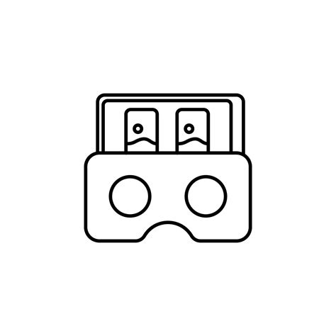 Virtual Reality Glasses Vector Icon Illustration 23197898 Vector Art At