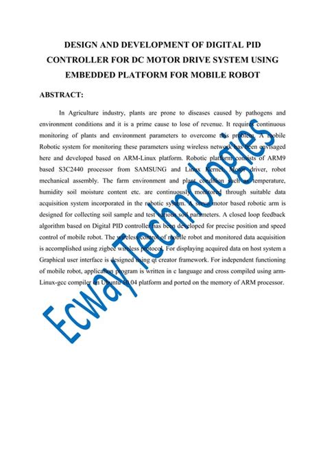 design and development of digital pid controller for dc motor drive