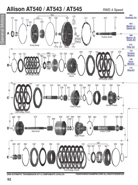 Allison At540 At543 At545 Pdf Clutch Automatic Transmission