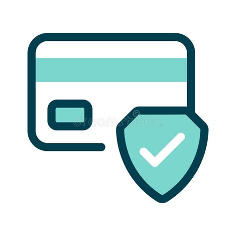 Credit Card With A Shield Symbolizing Secure Payments Icon Design