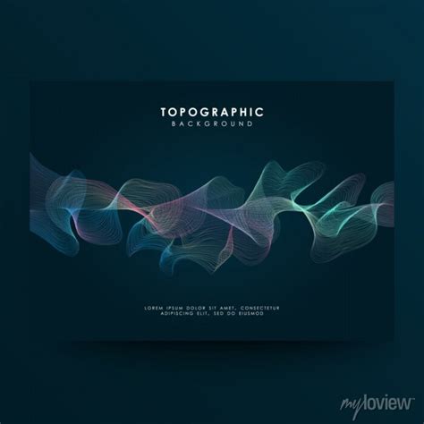 Digital Topography Cover Page Background Posters For The Wall • Posters