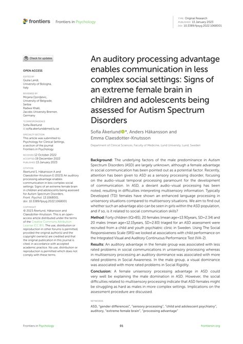 Pdf An Auditory Processing Advantage Enables Communication In Less