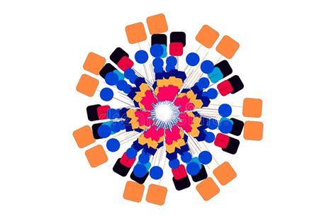 Abstract Colorful Background Dynamic Shape Vector Illustration Stock