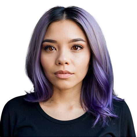 Bold Purple Hair Color Transformation Png Avp50 Png Image